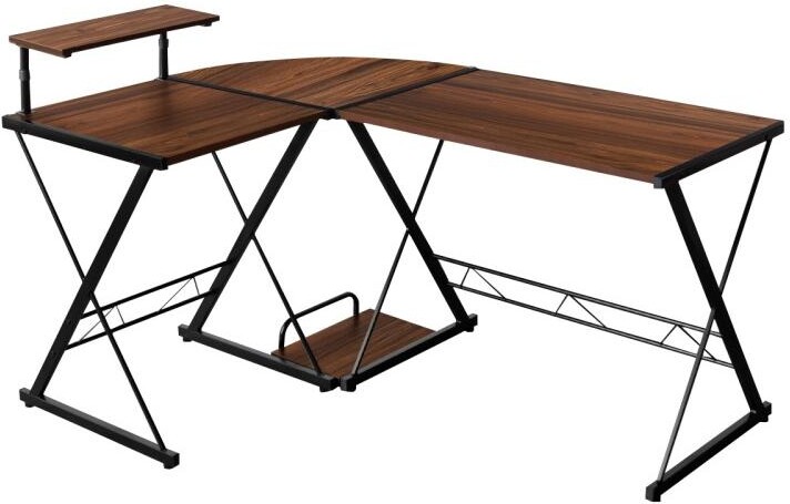 Slickblue L-Shaped Desk Reversible Corner Computer Desk with Movable ...