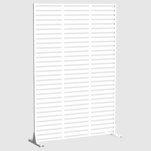 Neutypechic Metal Outdoor Privacy Screen Freestanding Patio Decorative ...