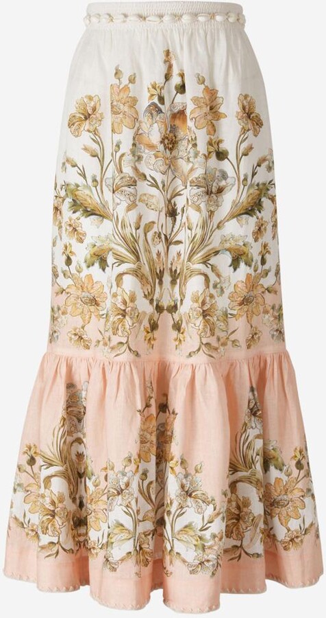 Zimmermann Tiered Chintz Skirt - ShopStyle