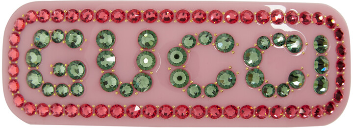 Gucci Pink Large Crystal Barrette - ShopStyle Beauty Products