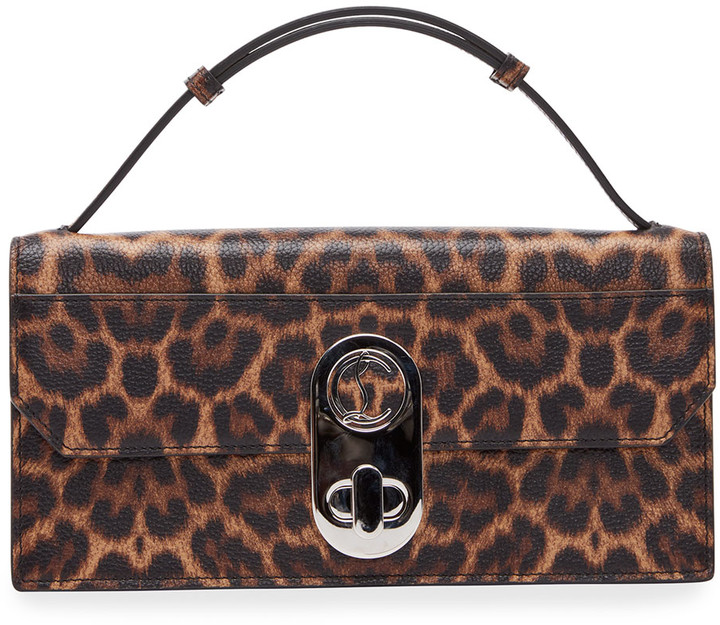 Christian Louboutin Elisa Leopard-Print Shoulder Bag - ShopStyle