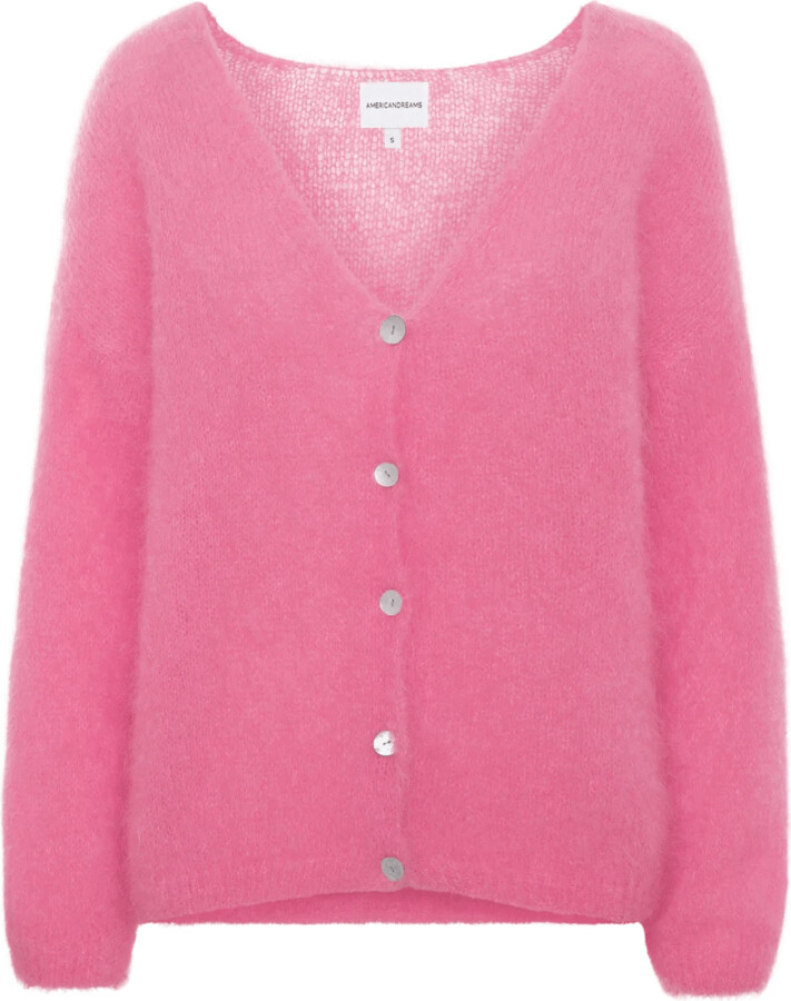 Americandreams Pink / Purple Cornelia Ls Cardigan Pink - ShopStyle