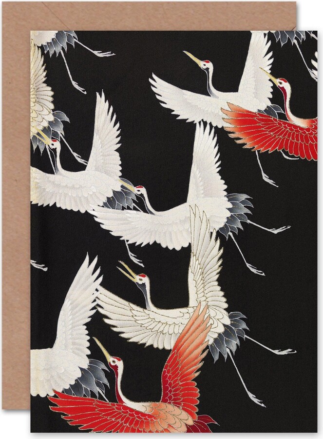Artery8 Japanese Crane Bird Pattern for Him Her for All Occasions ...