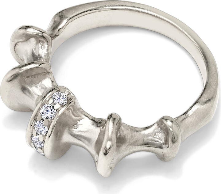 VRAM 18k White Gold Chrona I Diamond Ring - ShopStyle