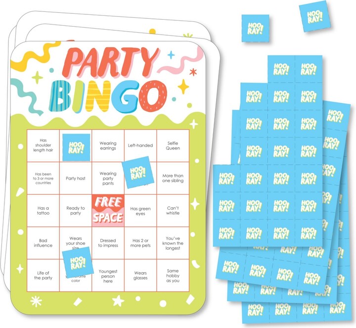 Big Dot Of Happiness Find the Guest Party Time - Happy Birthday Party ...