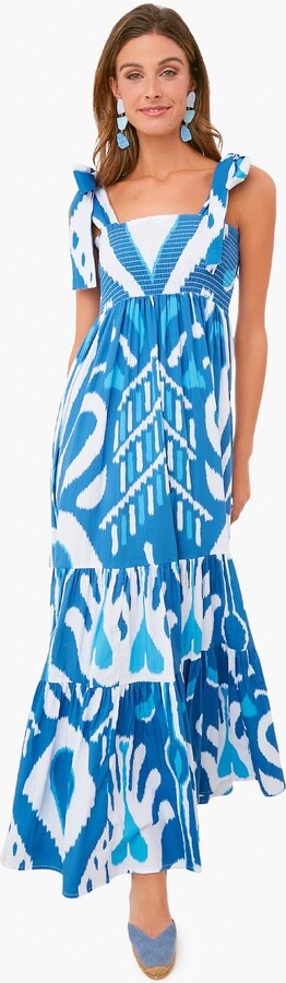 Sheridan French Exclusive Navy Heart Ikat Kelly Dress - ShopStyle
