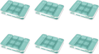 Sterilite Divided Case, Stackable Small Storage Latch Lid Container ...