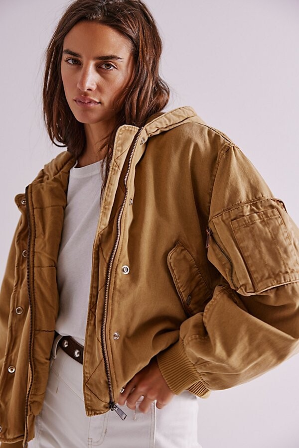 Free People We The Free Landers Bomber Jacket - ShopStyle