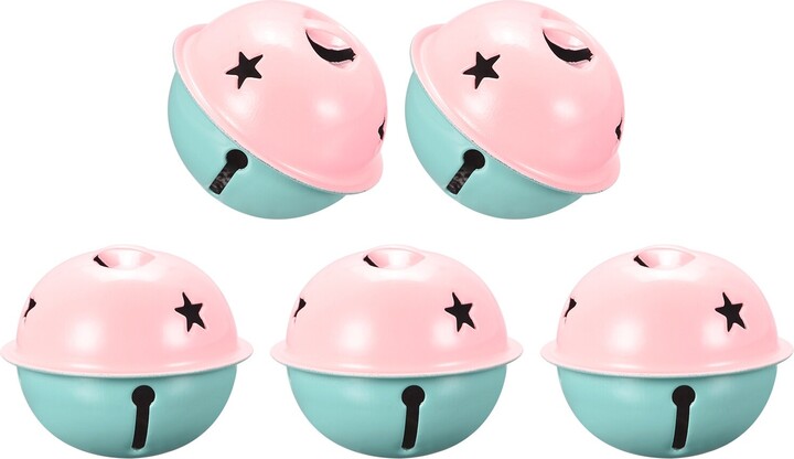 Unique Bargains Jingle Bells, 40mm 5pcs Craft Bells with Star Cutouts ...