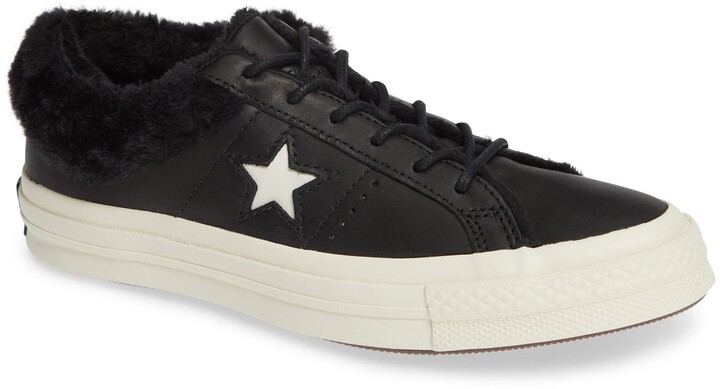 Converse One Star Street Warmer Faux Fur Lined Low Top Sneaker - ShopStyle