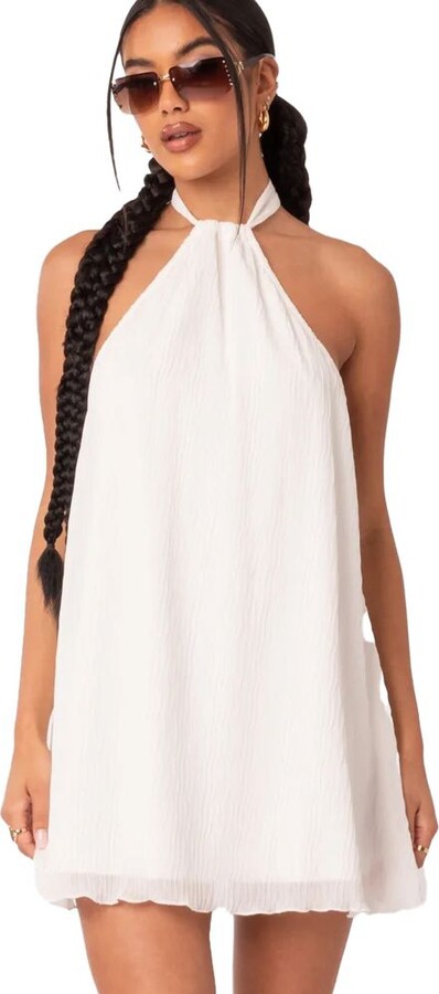 Edikted Women's Palma Open Back Halter Mini Dress - ShopStyle