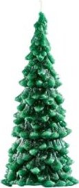 The Recycled Candle Company - Green Christmas Tree Candles - Large ...