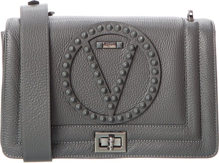 Valentino By Mario Valentino Alice Rock Leather Shoulder Bag - ShopStyle