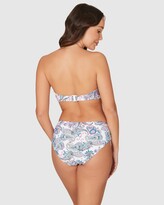 Nip Tuck Swim Women's White Bikini Set - White Recycled Paisley Shade Jacinta Twist Front ...