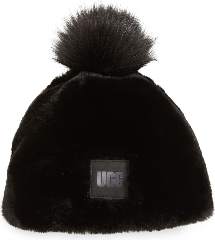 UGG Women's Faux Fur Beanie - ShopStyle Hats