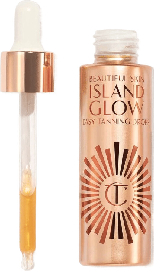 Charlotte Tilbury Beautiful Skin Island Glow Easy Tanning Drops Tan to ...