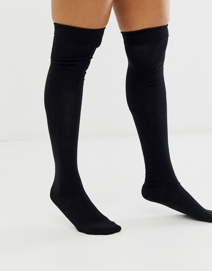 ASOS DESIGN thigh high socks - ShopStyle
