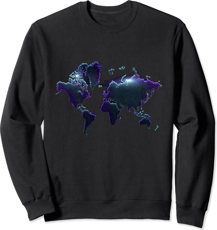 World Map Designs World Map Sweatshirt - ShopStyle T-shirts