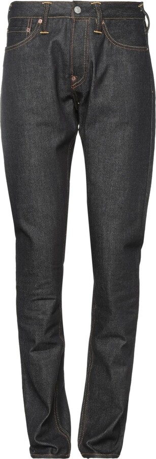 Evisu Heritage Denim Pants Blue - ShopStyle Straight-Leg Jeans