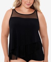 Miraclesuit Women's Black Plus Size Swimwear | ShopStyle