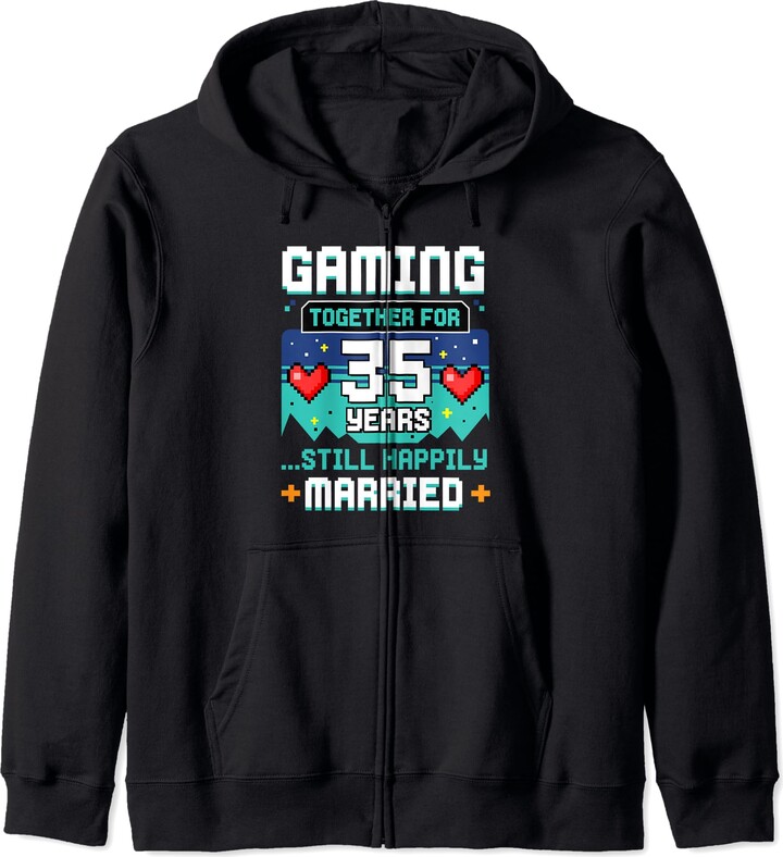 Video Gamer Couples Wedding Anniversary 35th Wedding Anniversary Gaming ...