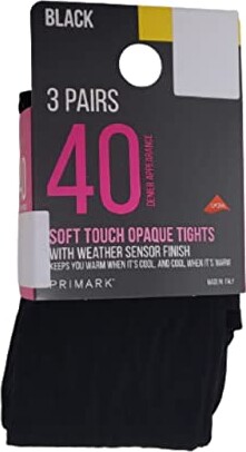 Divas World Ladies Soft Touch Opaque Tights 40 Denier 3 Pairs Girls ...