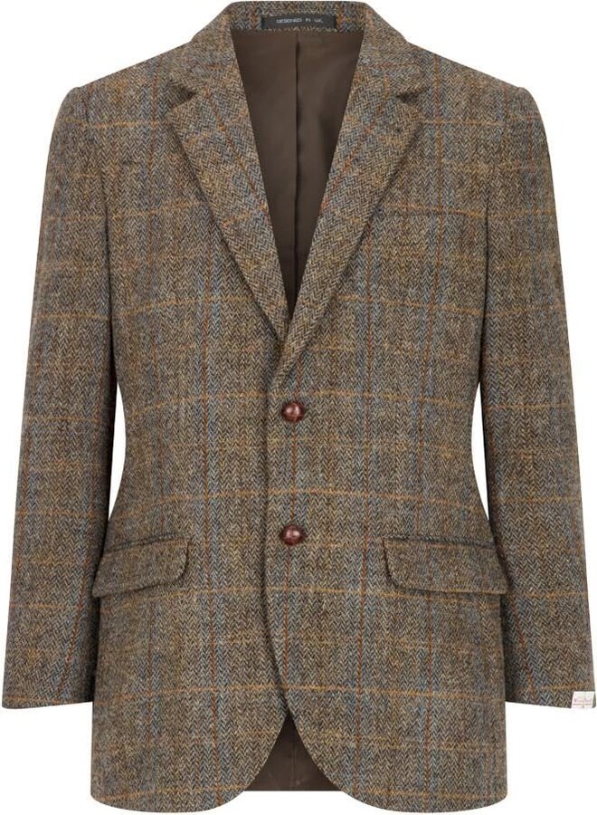WALKER AND HAWKES - Men's Harris Tweed Blakemore Blazer - Clinton Brown ...