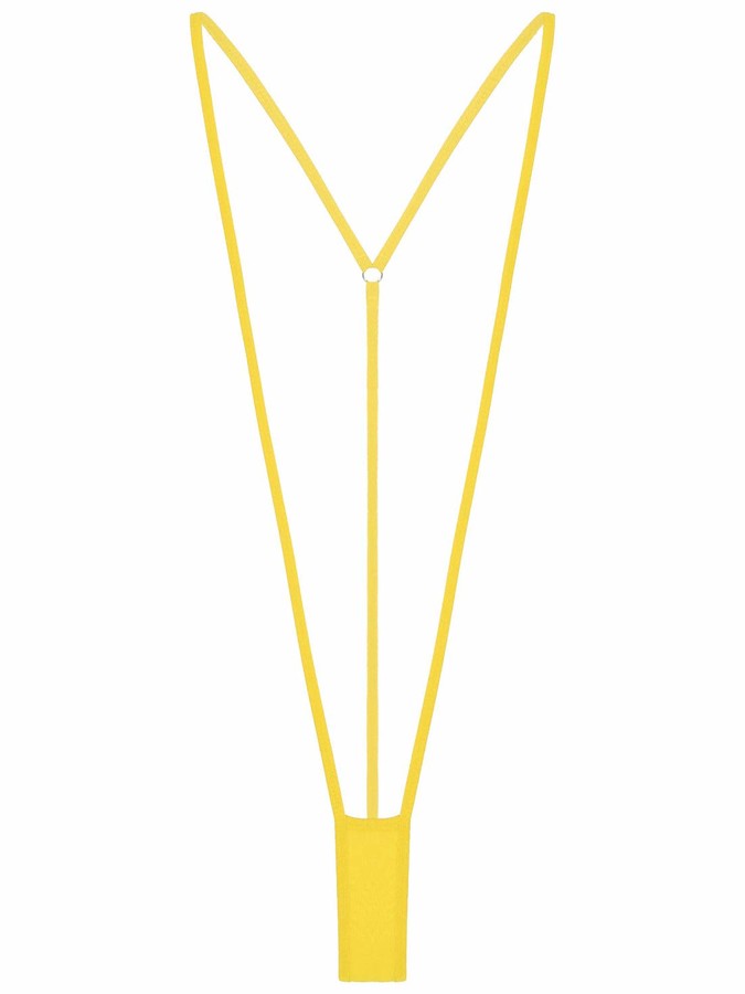 FEESHOW Womens Sling Shot Bikini Topless G String Thongs Extreme ...