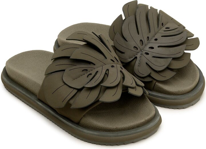 Farm Rio Monstera Leaf Slide Sandal - ShopStyle