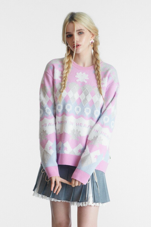 Marc Jacobs Mimi In Heaven Brushed Sweater - Pink Multi - ShopStyle