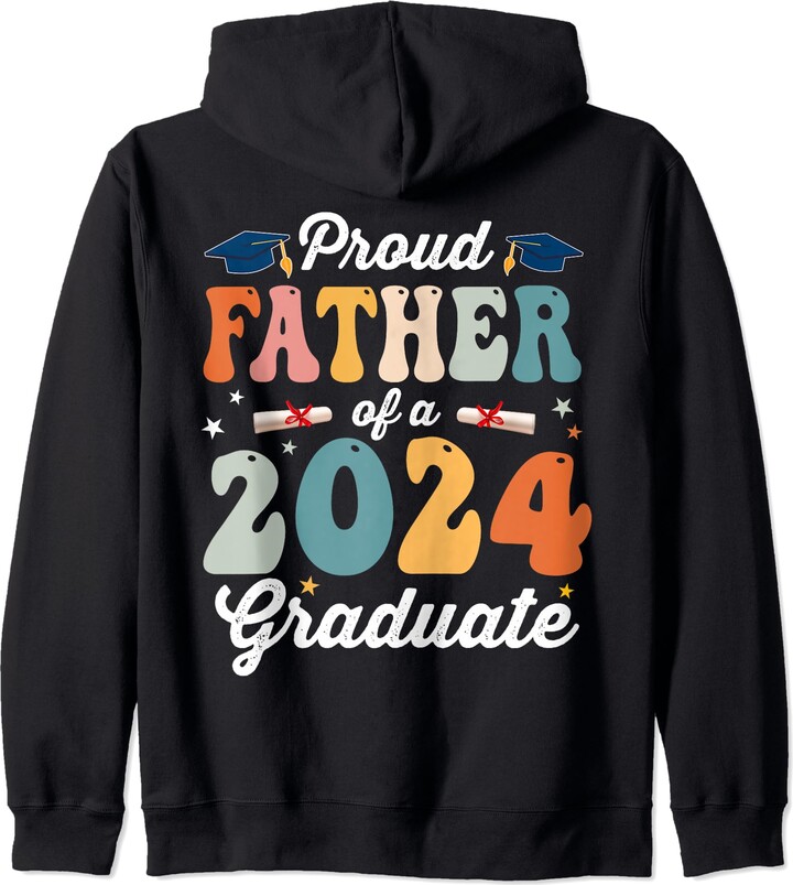Vintage Graduation Senior Class 2024 Designs Proud Father of Class 2024 ...