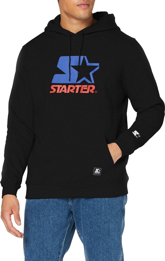 STARTER BLACK LABEL Men's Two Colour Logo Hoodie Hooded Sweatshirt ...