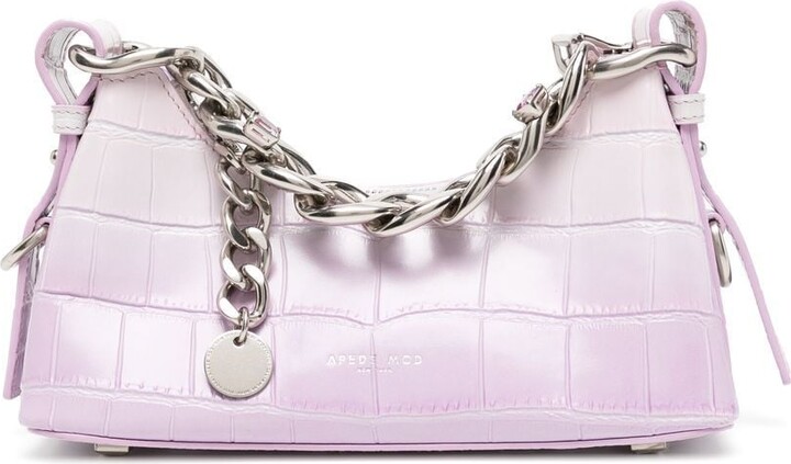 Apede Mod Croco-Embossed Effect Logo Crossbody Bag - ShopStyle