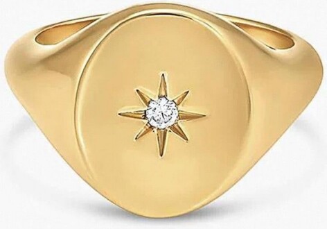 Bearfruit Jewelry Sol Statement Adjustable Signet Ring - ShopStyle