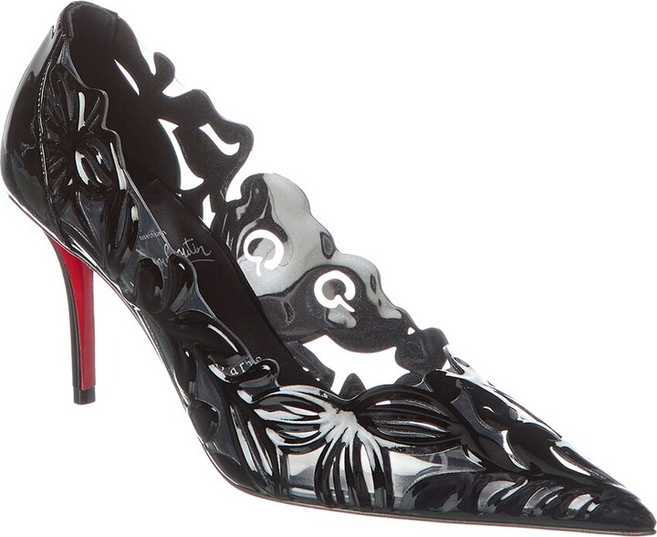 Christian Louboutin Apostropha Petunia 80 Pvc & Patent Pump - ShopStyle