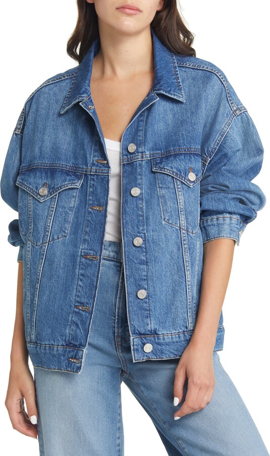 Frame Le Oversize Denim Jacket - ShopStyle