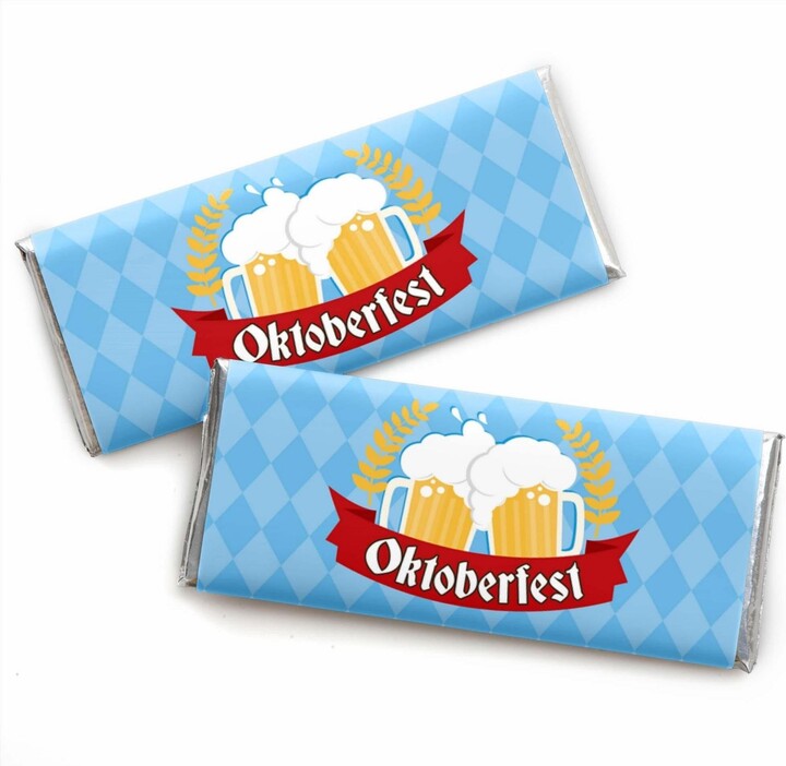 Big Dot Of Happiness Oktoberfest - Candy Bar Wrapper Beer Festival ...