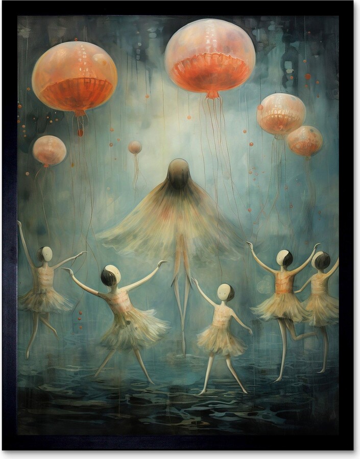 Artery8 The Jellyfish Ballet Whimsical Surreal Underwater Dance Artwork ...