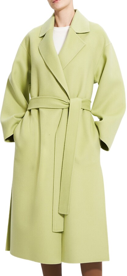 Theory Luxe Wool & Cashmere Wrap Coat - ShopStyle