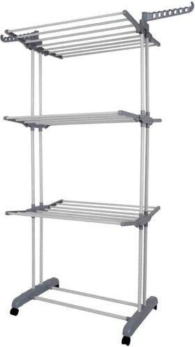 Groundlevel 3 Tier Foldable Clothes Airer; Indoor Outdoor Clothes Rack ...