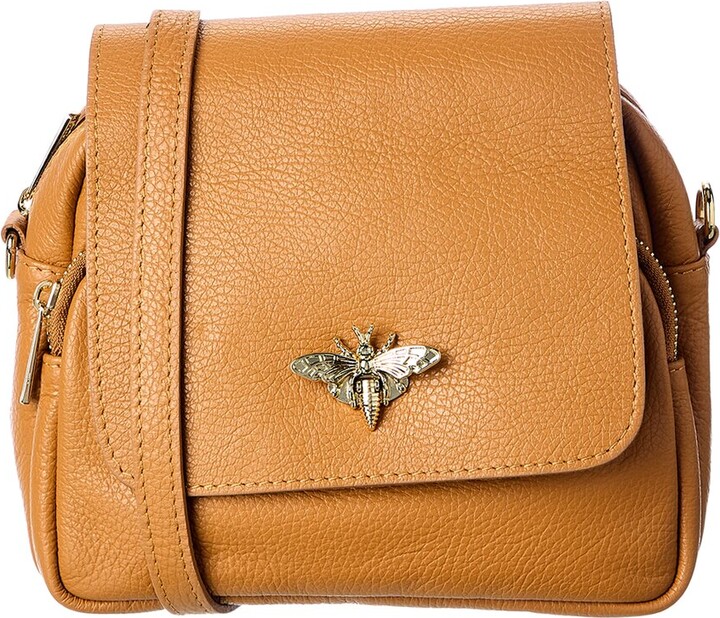 Jijou Capri Bumble Bee Leather Shoulder Bag - ShopStyle