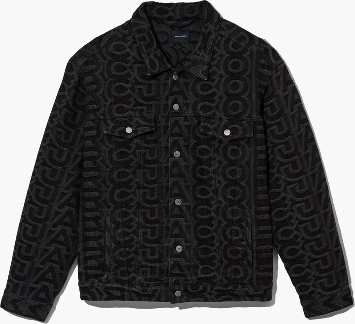Marc Jacobs The Monogram Denim Jacket - Black - ShopStyle