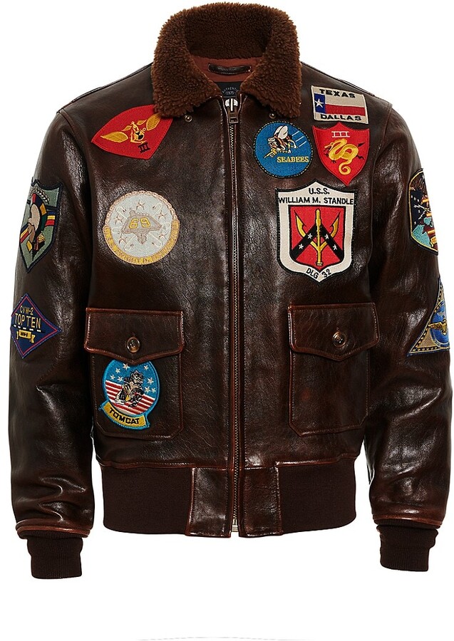 Avirex Top Gun Leather Flight Jacket - ShopStyle