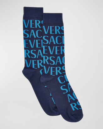 Versace Men's Logo Socks - ShopStyle