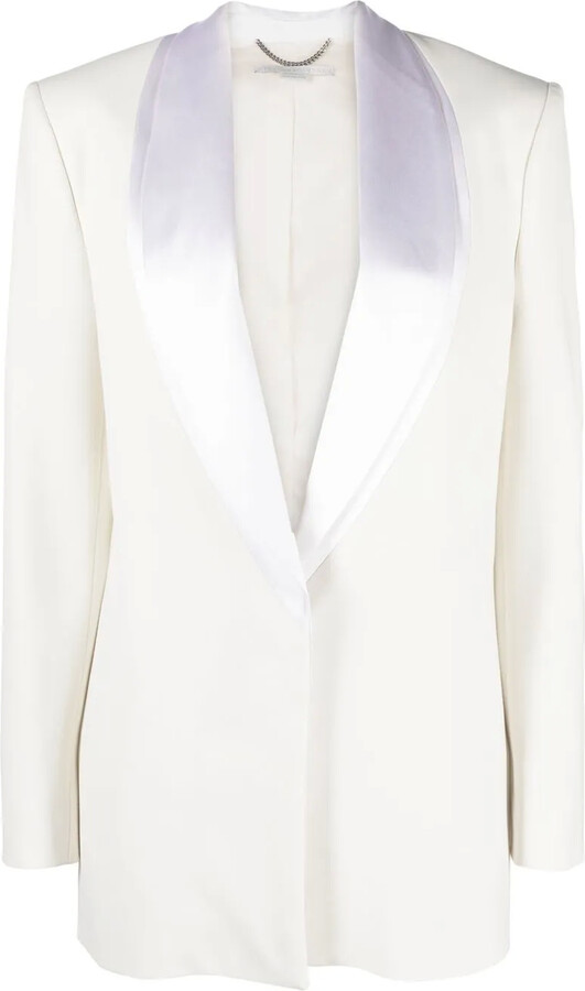 Stella McCartney Single-Breasted Tuxedo Jacket - ShopStyle Blazers
