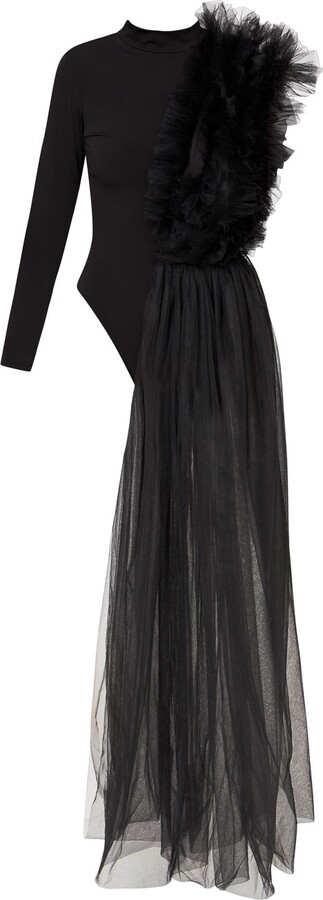 LIA ARAM - Deconstructed Maillot Bodysuit - ShopStyle Tops