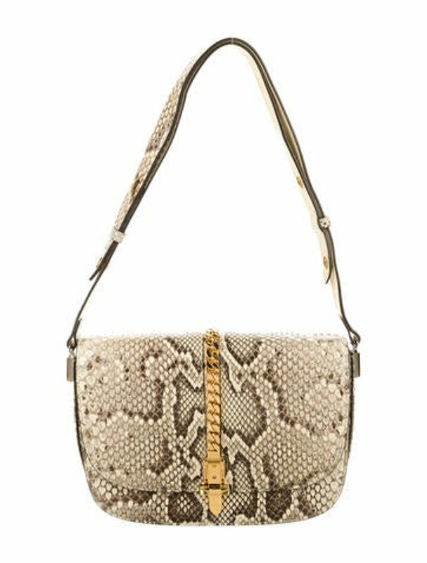 Gucci Small Sylvie 1969 Python Shoulder Bag - ShopStyle