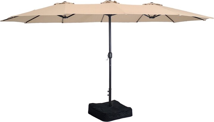 Sunnydaze 15Ft Double-Sided Outdoor Patio Umbrella - ShopStyle