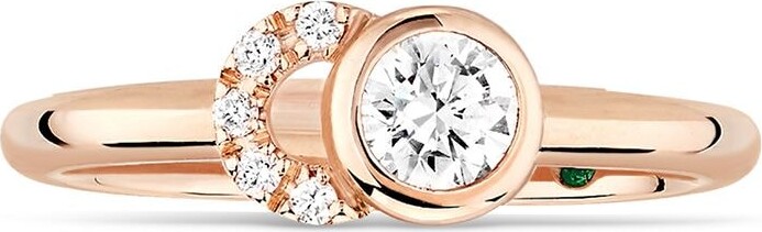 Courbet 18kt recycled rose gold CO laboratory-grown diamond ring ...