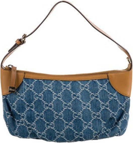 Gucci GG Denim Pochette - ShopStyle Satchels & Top Handle Bags